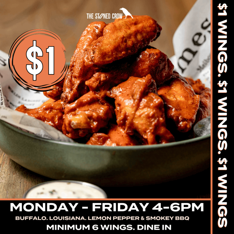 The $1 Wing Club | The Stoned Crow